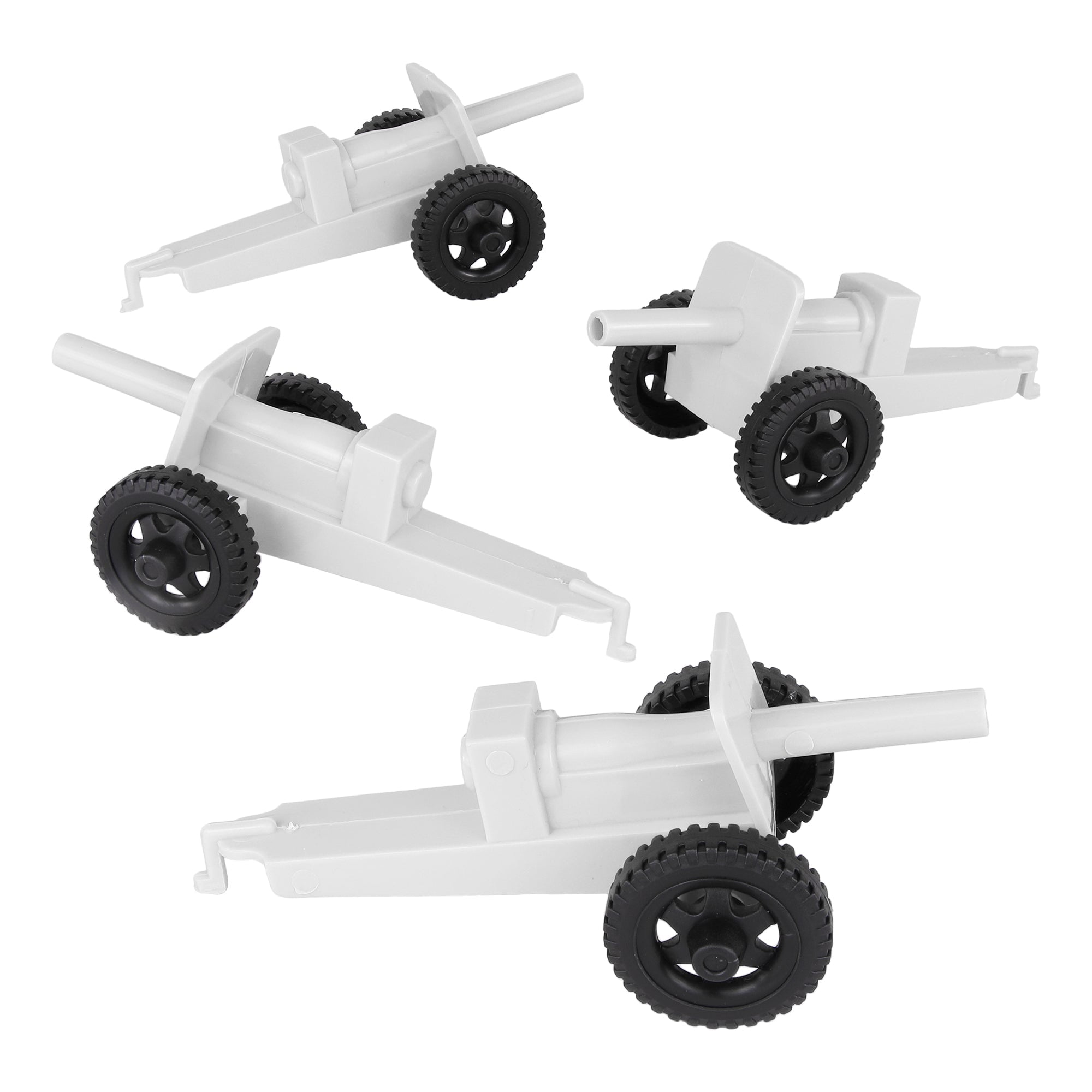 TimMee M3 ARTILLERY - White 4pc Plastic Army Men Cannon Playset - Made ...
