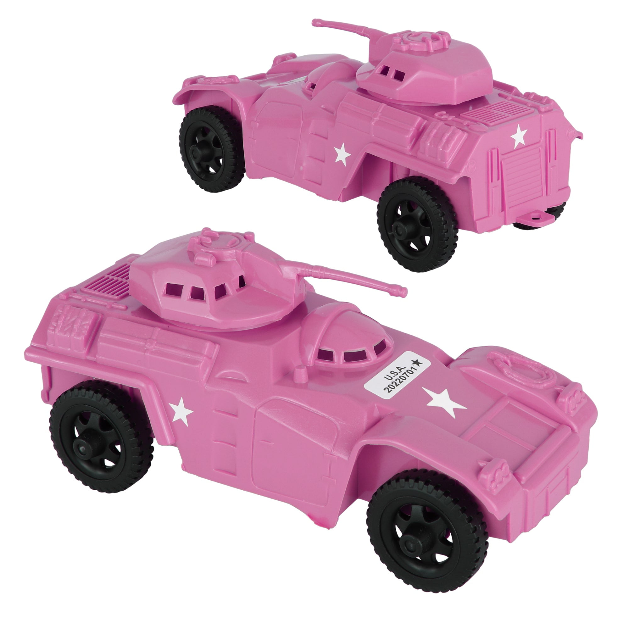 TimMee RECON PATROL Armored Cars - Pink Plastic Army Men Scout Vehicles ...