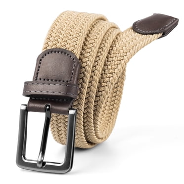 Men's Stretch Elastic Woven Belt, Braided Belt for Leisure and Work ...