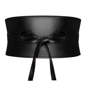 Maikun Womens Leather Belts Wrap Wide Brown Obi Belts for Women Fit for ...