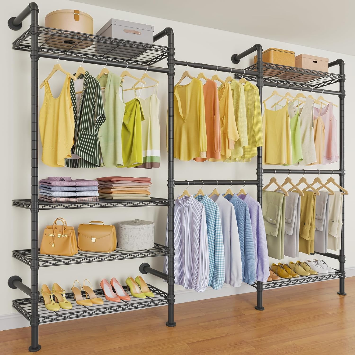 Timate F3 Garment Rack Heavy Duty Clothes Rack for Hanging Clothes ...
