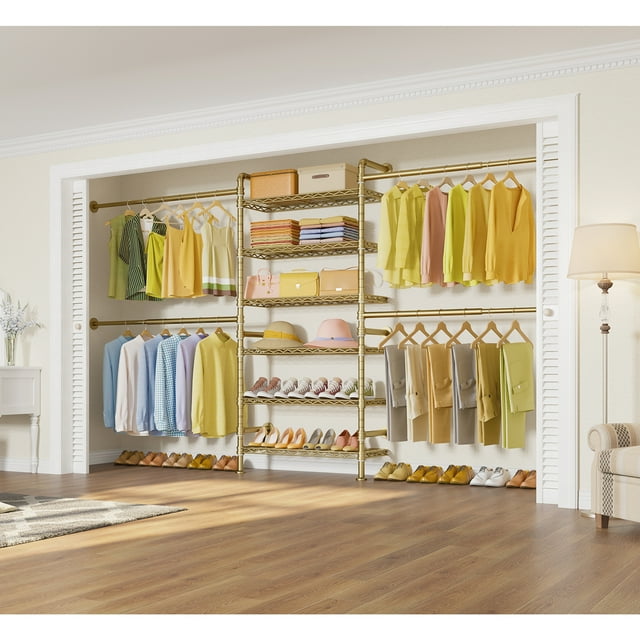 Timate P3 Closet System, Expandable Wall Mounted Closet System with 6 ...