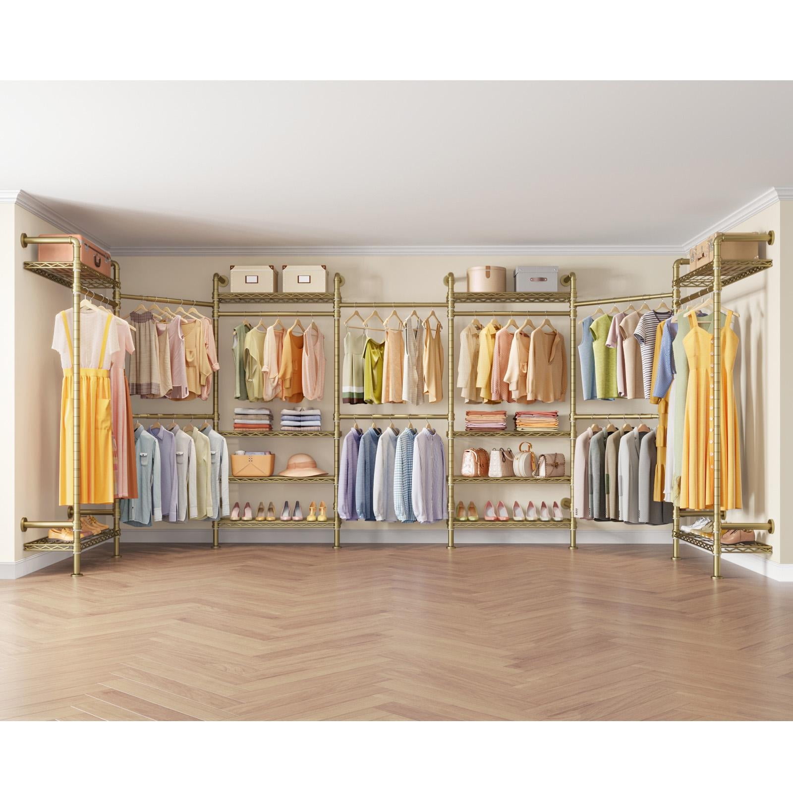 Timate U3 U Shape Garment Rack , Expandable Industrial Pipe Clothing ...