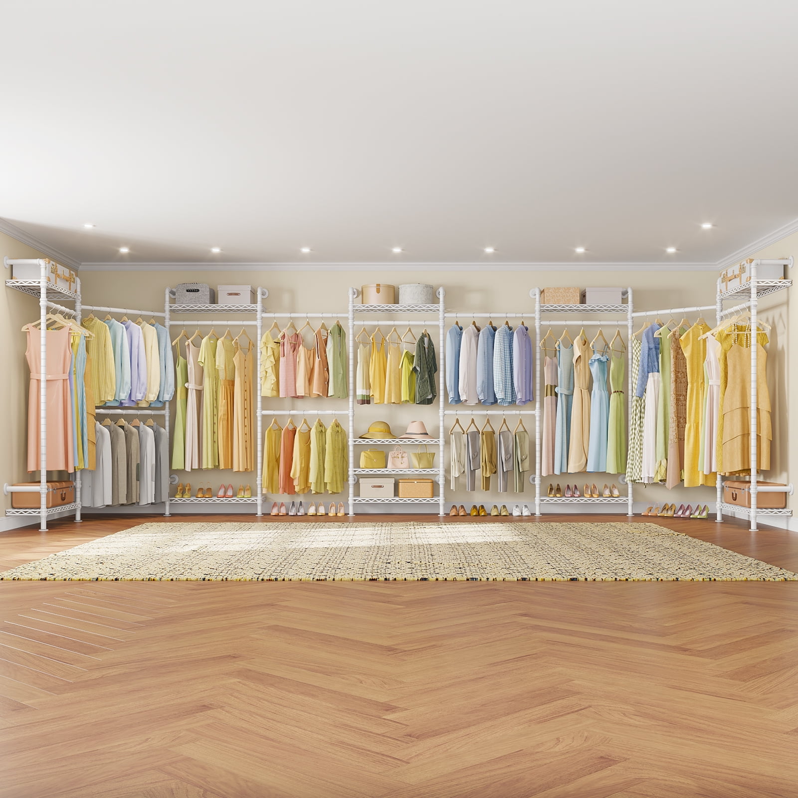 Timate U4 U Shape Garment Rack Heavy Duty Clothes Rack, Expandable ...