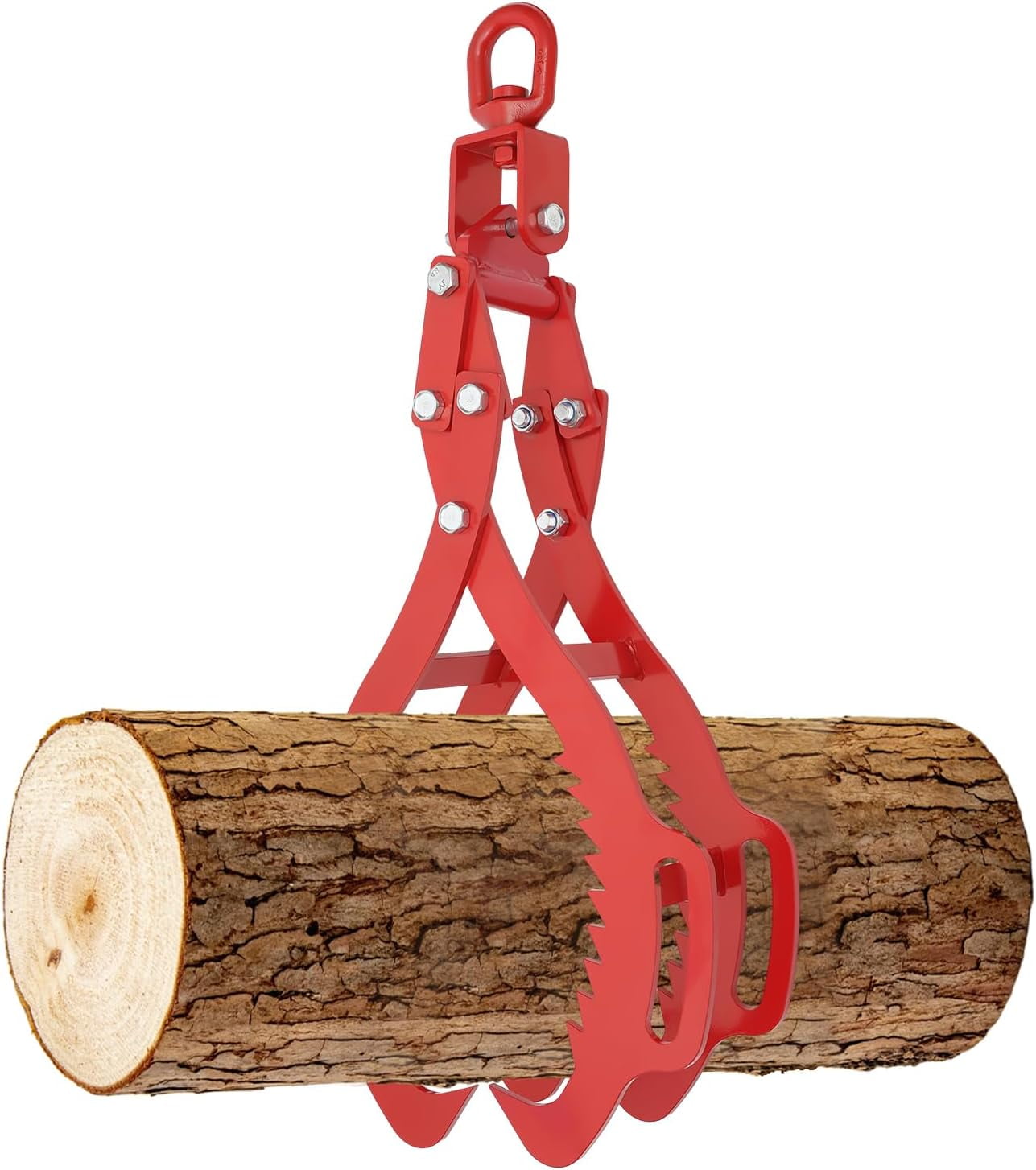 Timber Claw Hook, 28 inch 4 Claw Skidding Tongs Log Lifting, Swivel ...
