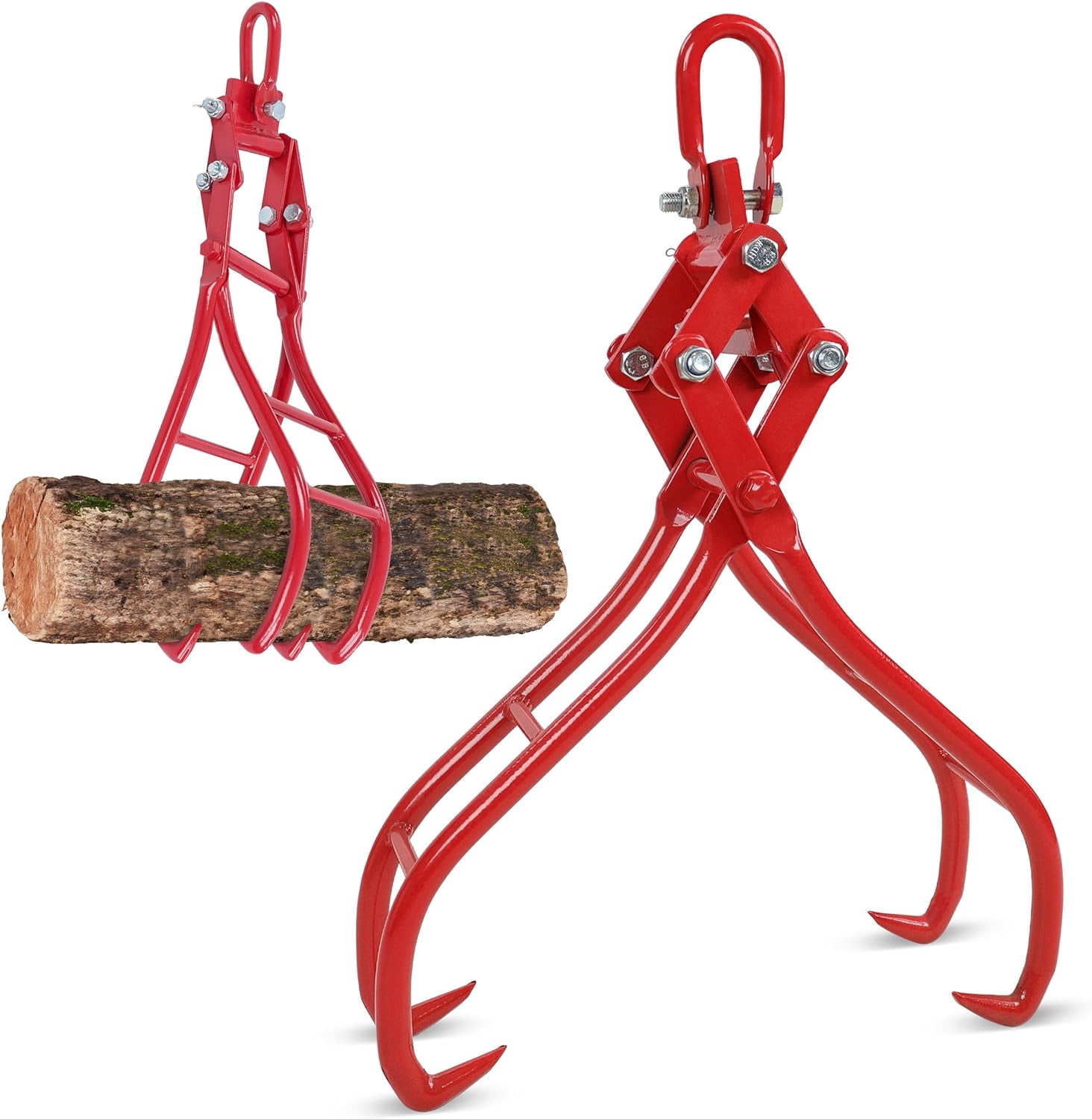 Timber Claw Hook, 28in - Log Lifting Tongs Heavy Duty Grapple Timber ...