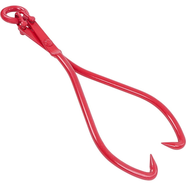 Timber Claw Hook, 32in - Log Lifting Tongs Heavy Duty Grapple Timber ...