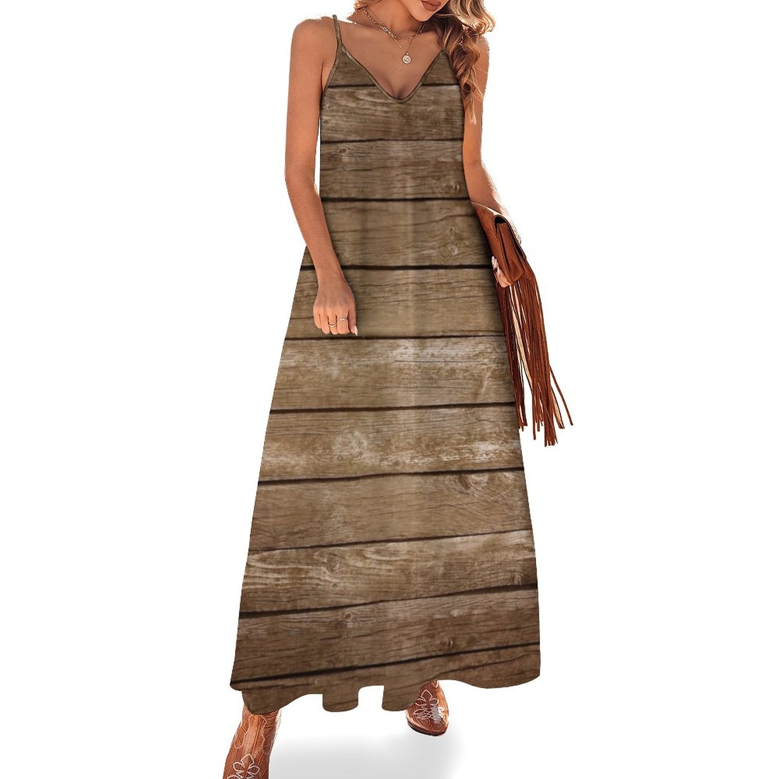 Timber Design Sleeveless Dress Women's dress women dress elegant chic ...