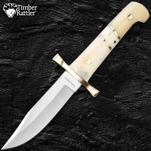 Timber Rattler 2-Piece Bowie Knife Set | Stainless Steel Blades | Two ...