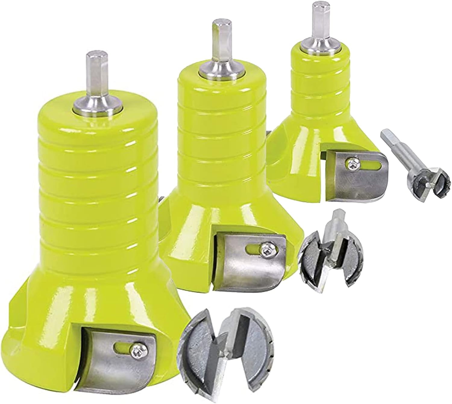 Timber Tuff 3 Piece 1, 1.5, and 2 Inch Die Cast Aluminum Tenon Cutter ...