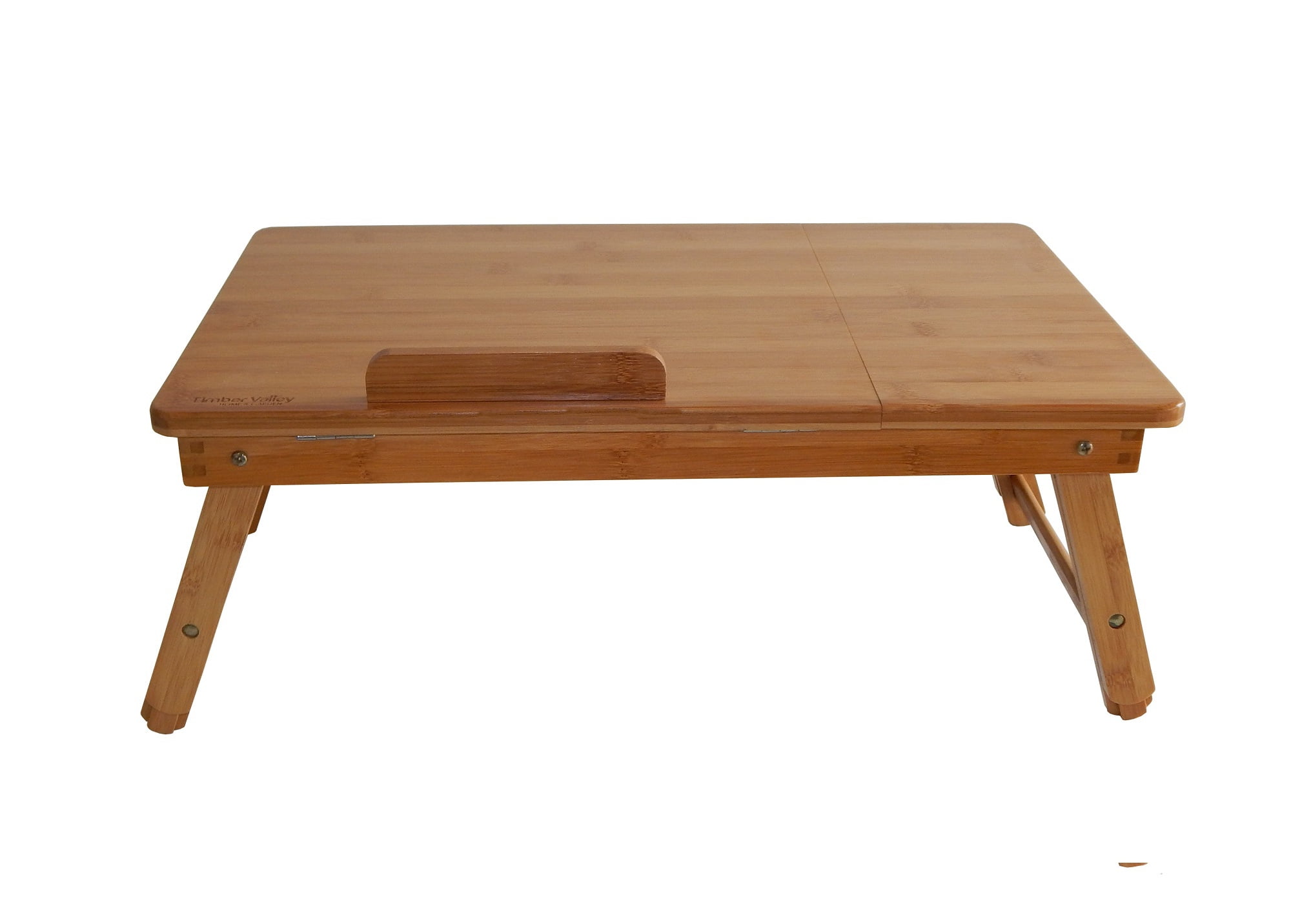 Timber Valley Portable Bamboo Adjustable Laptop Desk, Home Office Study ...