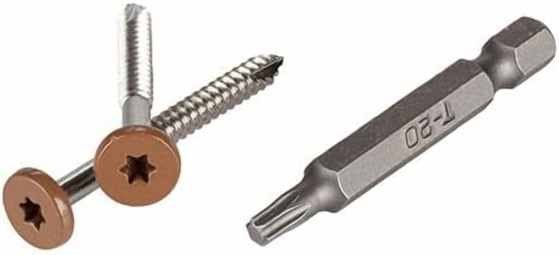 TimberTech TOPLoc Teak Fascia Fasteners - Box of 100 for 100 Linear ...