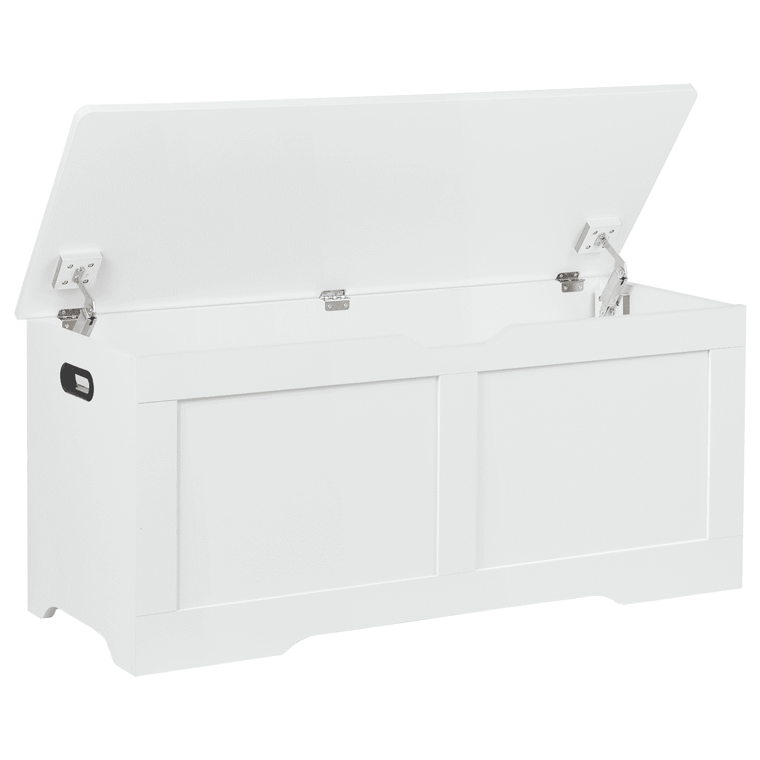 39.4" Storage Chest, Wooden Storage Bench, Lift Top Toy Chest with 2 ...
