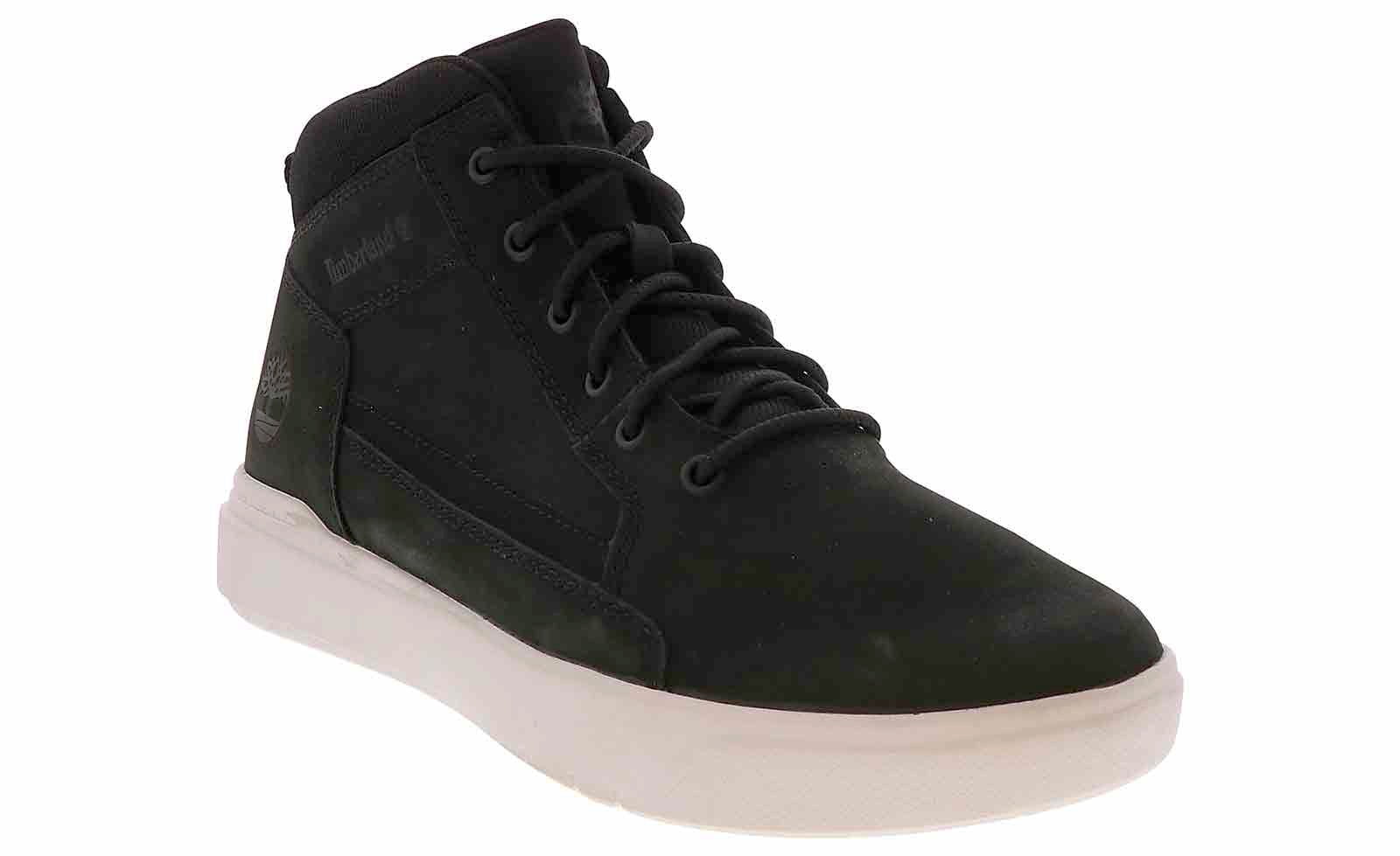 Timberland Men's Allston Mid Lace-Up Sneaker, Black Nubuck, 12 ...