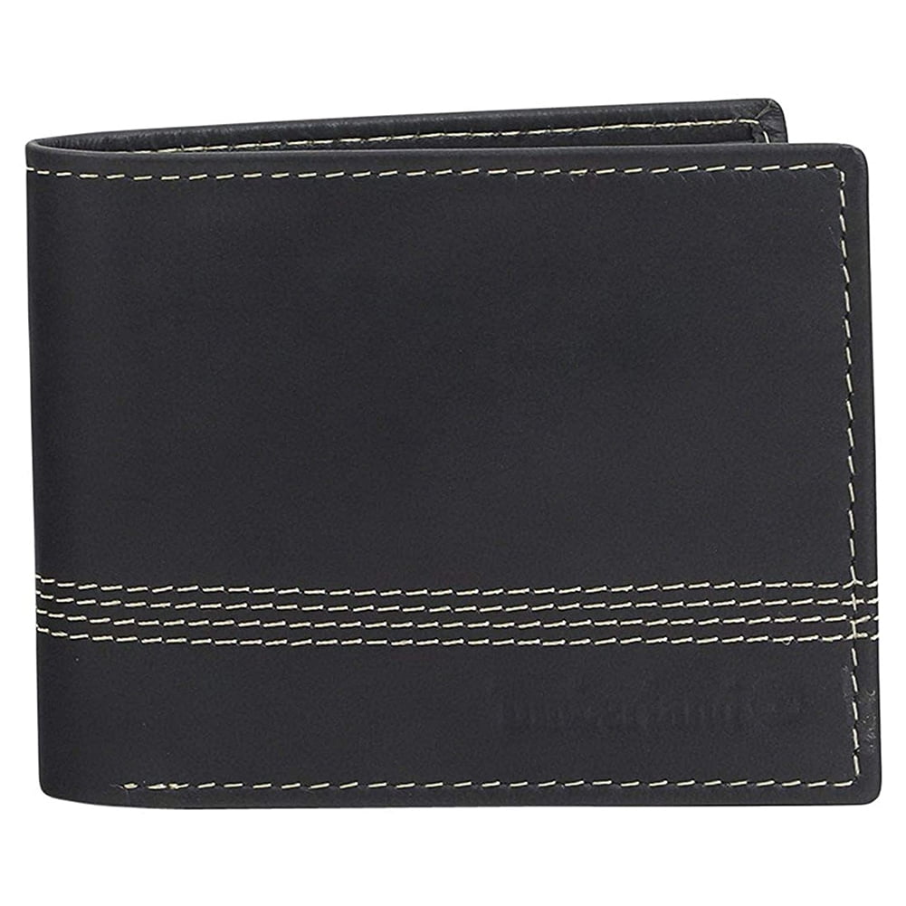 Timberland Men's Wallet Leather Cloudy Quad Stitched Bifold Wallet ...