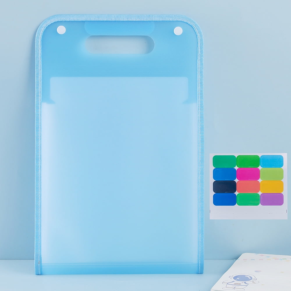 Zhuge Extended Waterproof Folder, Vertical A4 File Organizer with Handle, Portable Vertical A4 ...