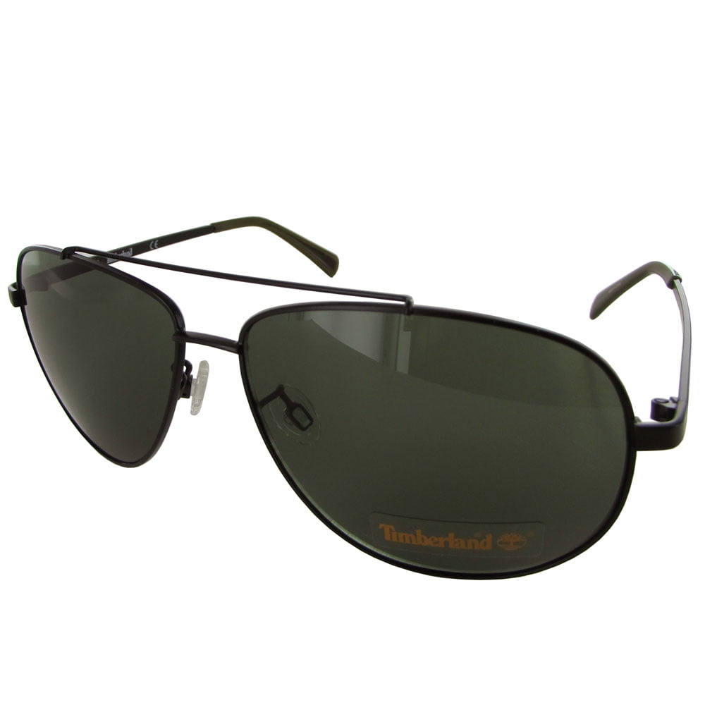 Timberland Mens TB7137 Wire Rim Aviator Fashion Sunglasses, Black/Olive ...