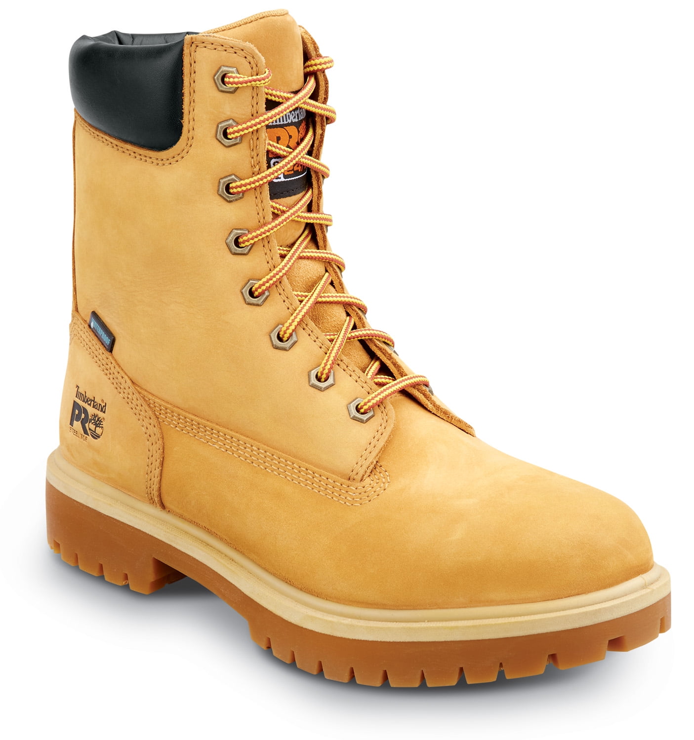 Timberland PRO 8IN Direct Attach Men's, Wheat, Steel Toe, EH, MaxTRAX ...