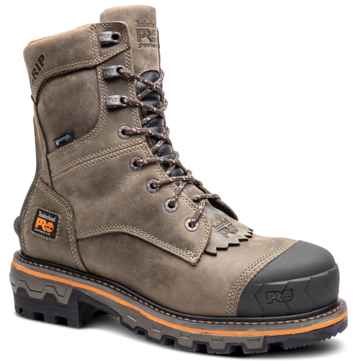 Timberland PRO Boondock HD Men's 8-inch Composite Toe Waterproof Logger Work Boot - Walmart.com