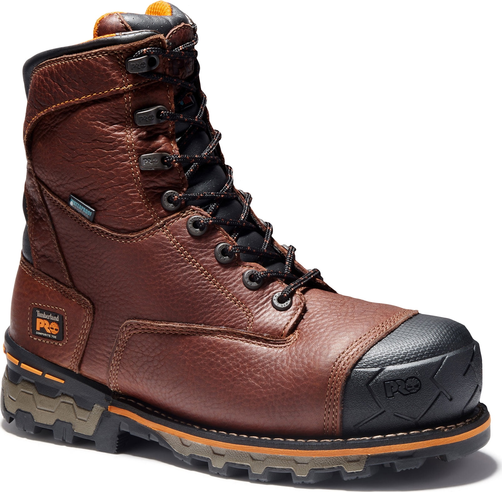 Timberland PRO Boondock, Men's, Brown, Comp Toe, EH, WP, 8 Inch Boot ...