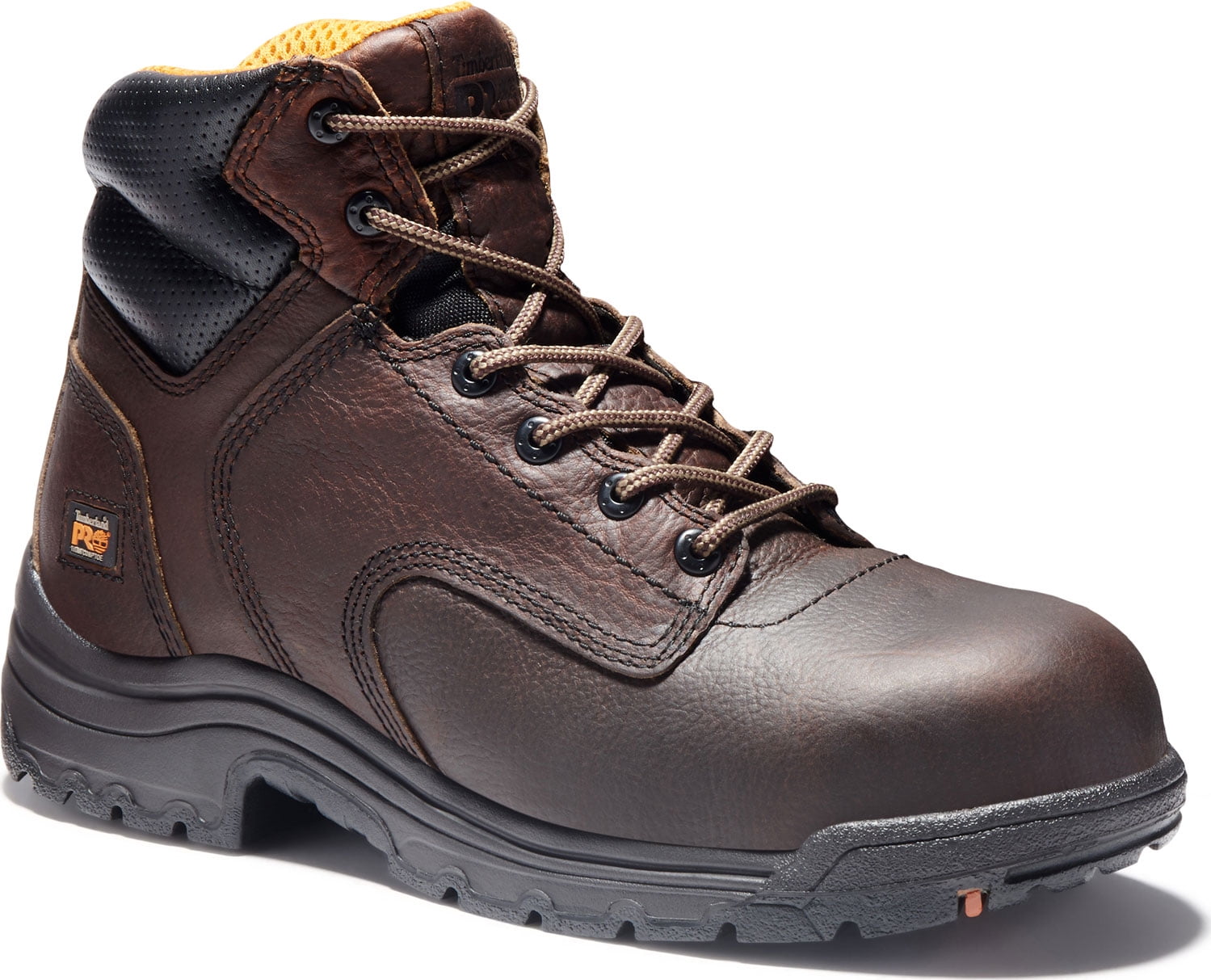 Timberland PRO Dark Brown, Men's, TiTAN Comp Toe, EH, 6 Inch Work Boot ...