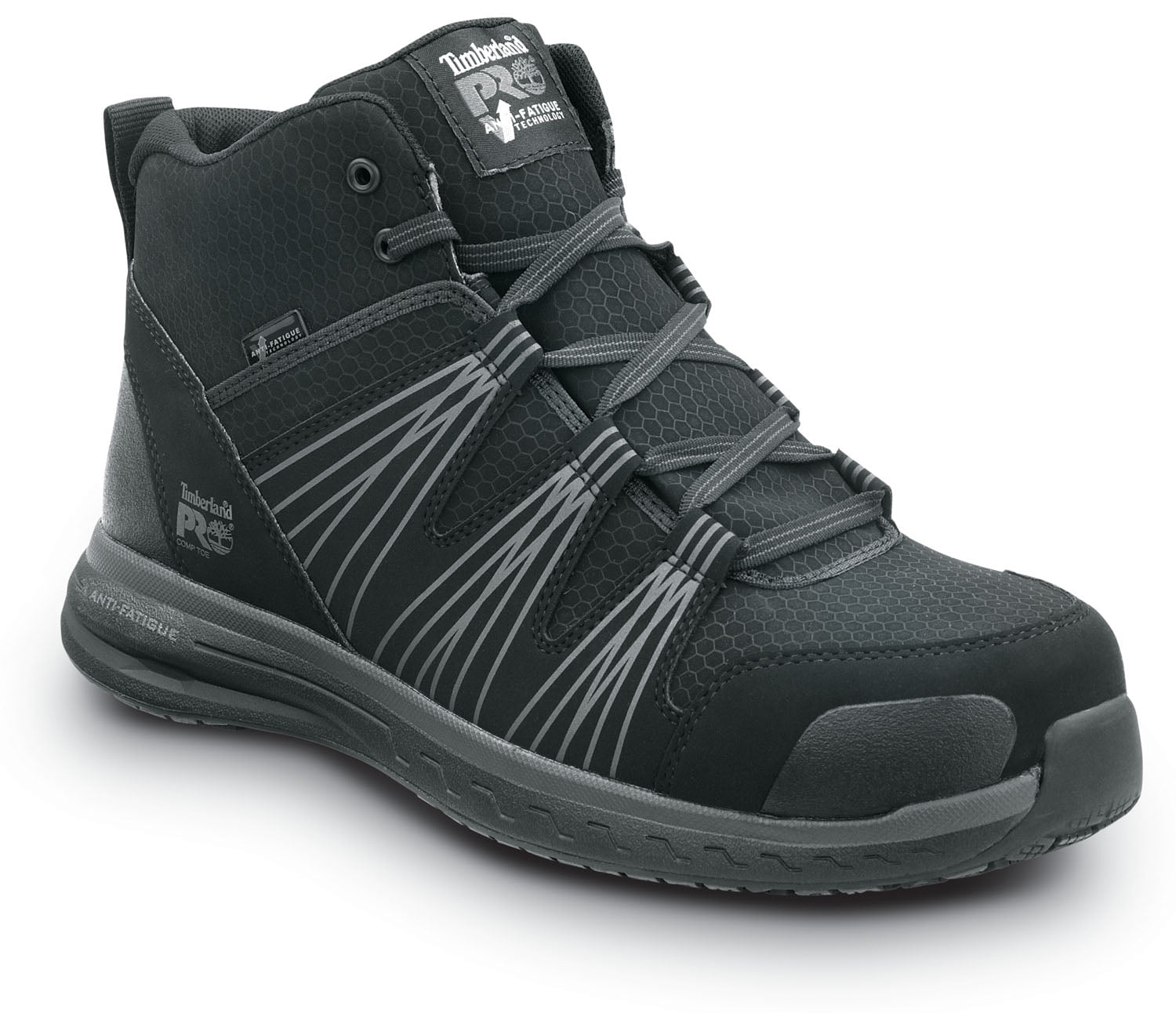 Timberland PRO Powerdrive, Men's, Black, Comp Toe, EH, MaxTRAX Slip ...