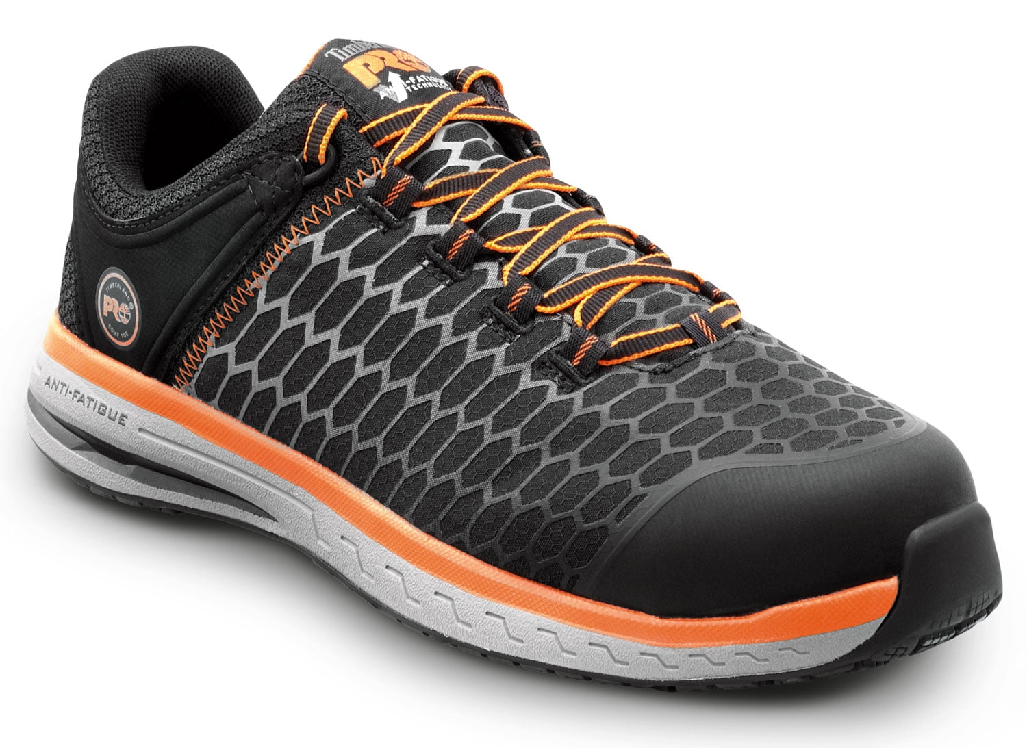 Timberland PRO Powerdrive Men's Athletic, Black/Orange, Comp Toe, EH ...