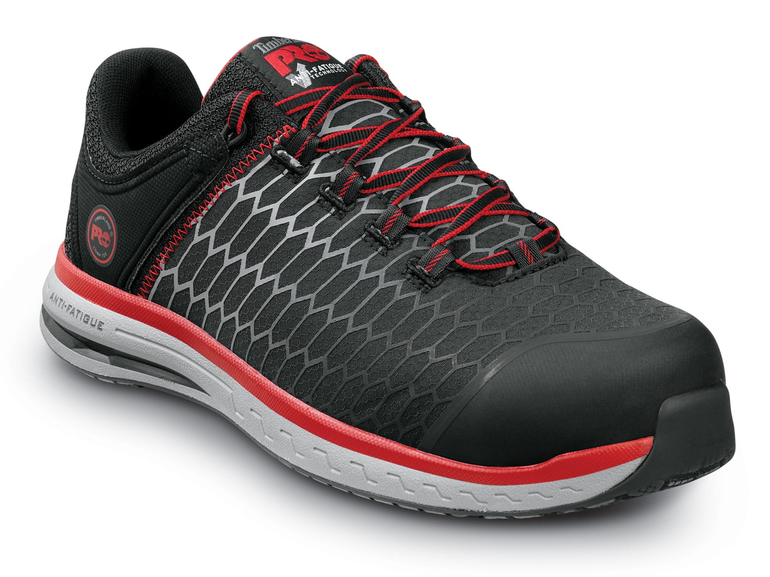 Timberland PRO Powerdrive, Men's, Black/Red, Comp Toe, EH, MaxTRAX ...