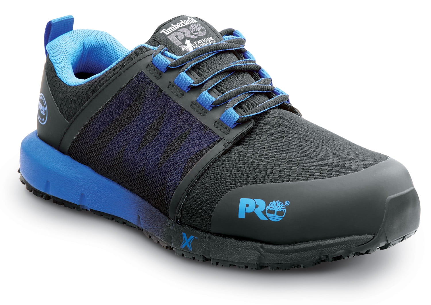 Timberland PRO Radius, Men's, Black Ripstop Nylon/Blue Pop, Comp Toe ...