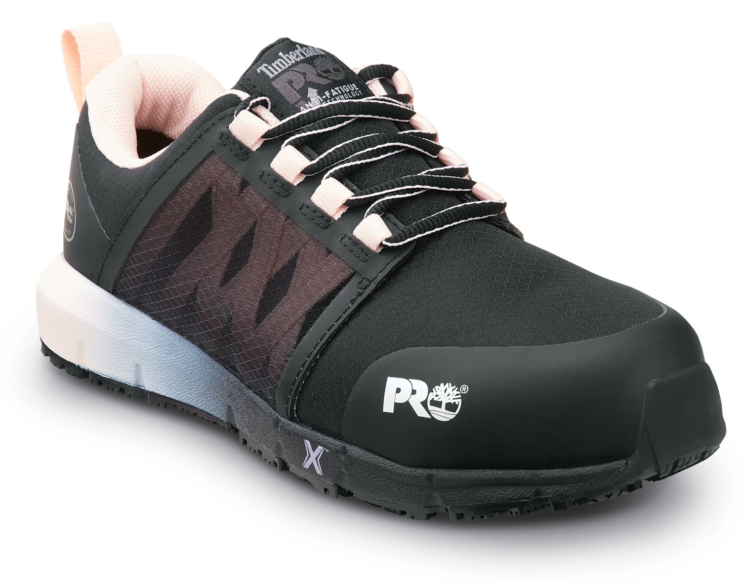 Timberland PRO Radius, Women's, Black/Rose Pop, Comp Toe, EH, MaxTRAX ...