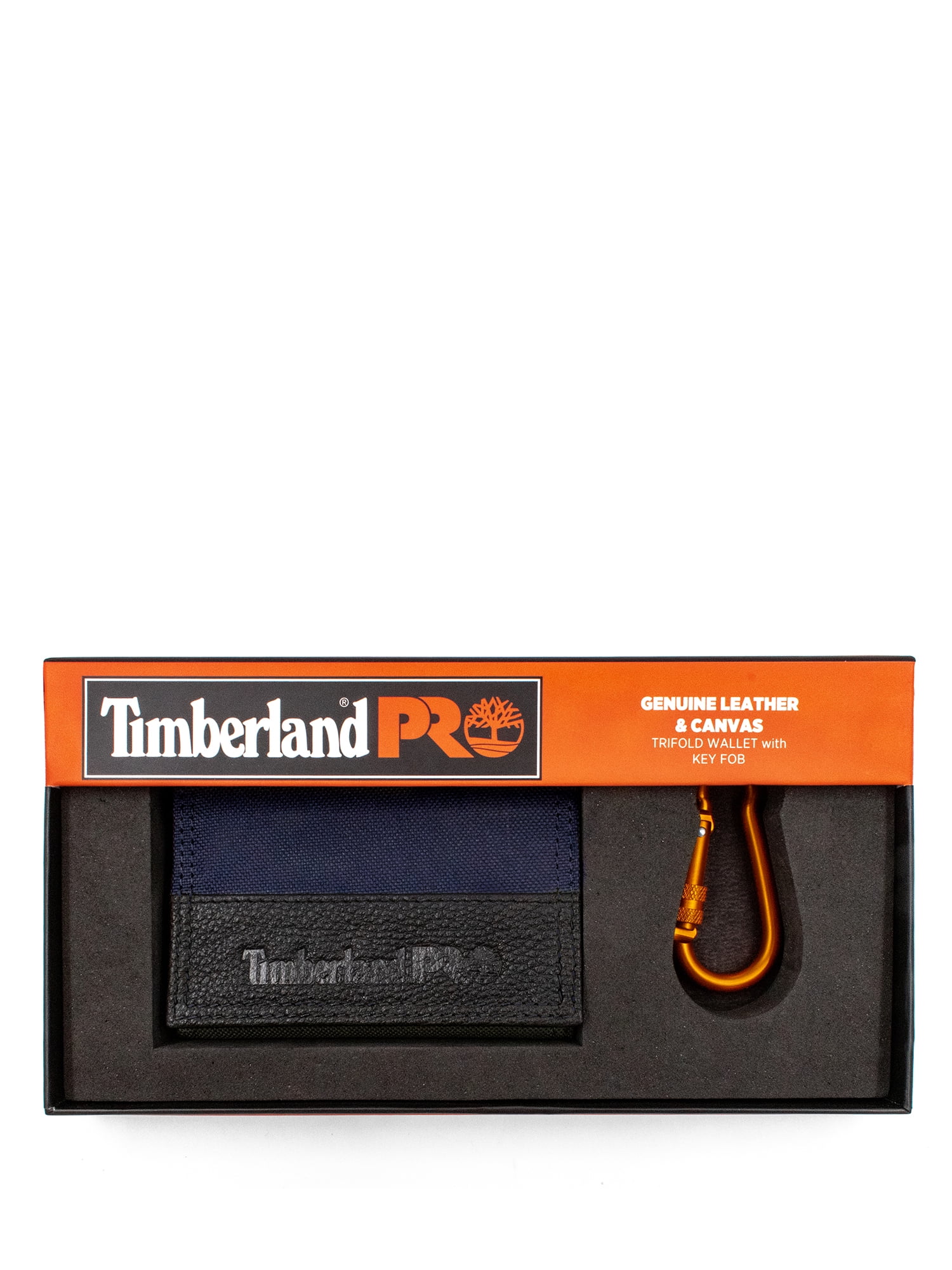 Timberland PRO Canvas Trifold RFID Blocking Wallet Giftset with Leather ...