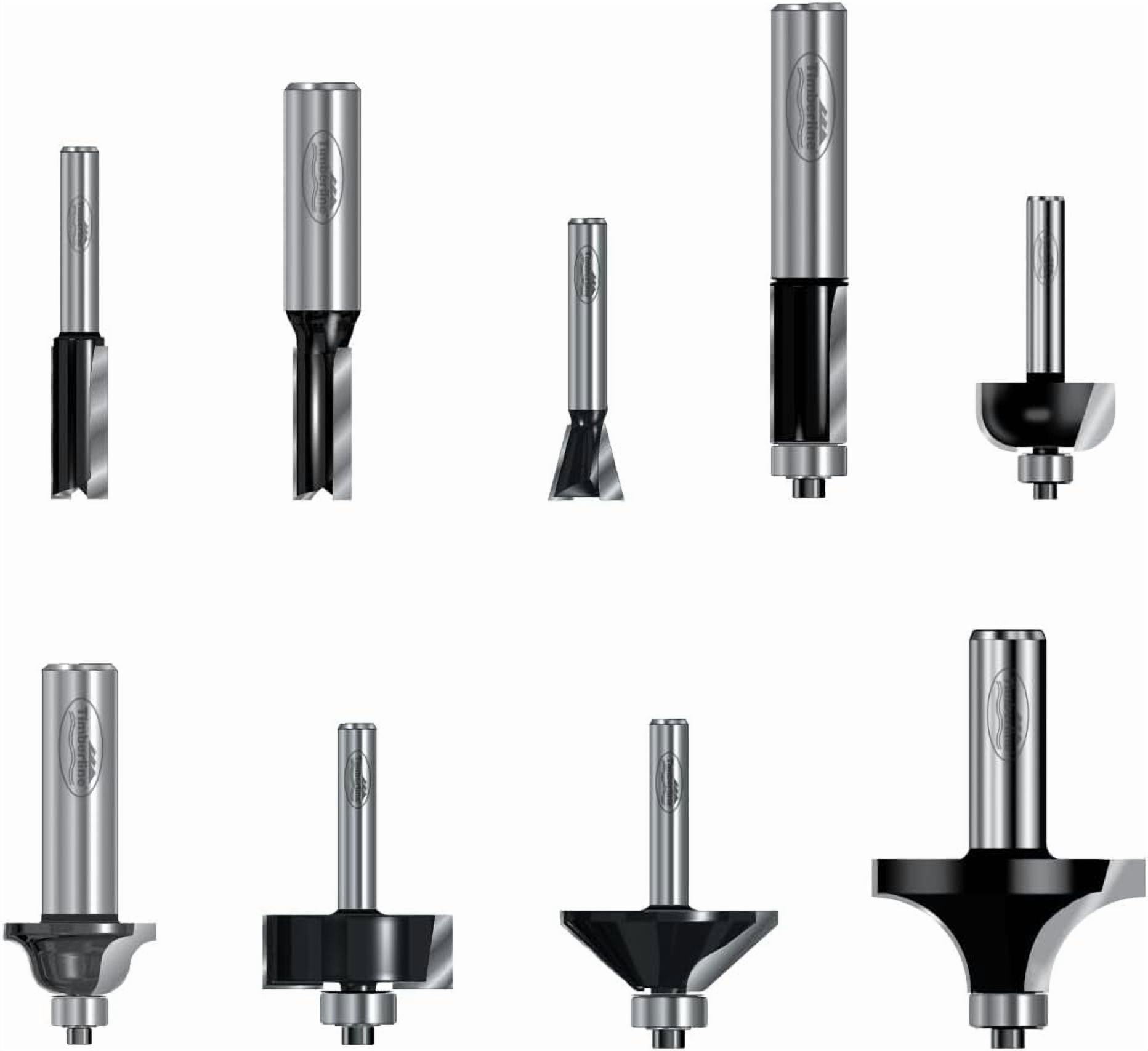 Timberline - 11Piece Router Set 1/2 Shank (TRS-170) - Walmart.com