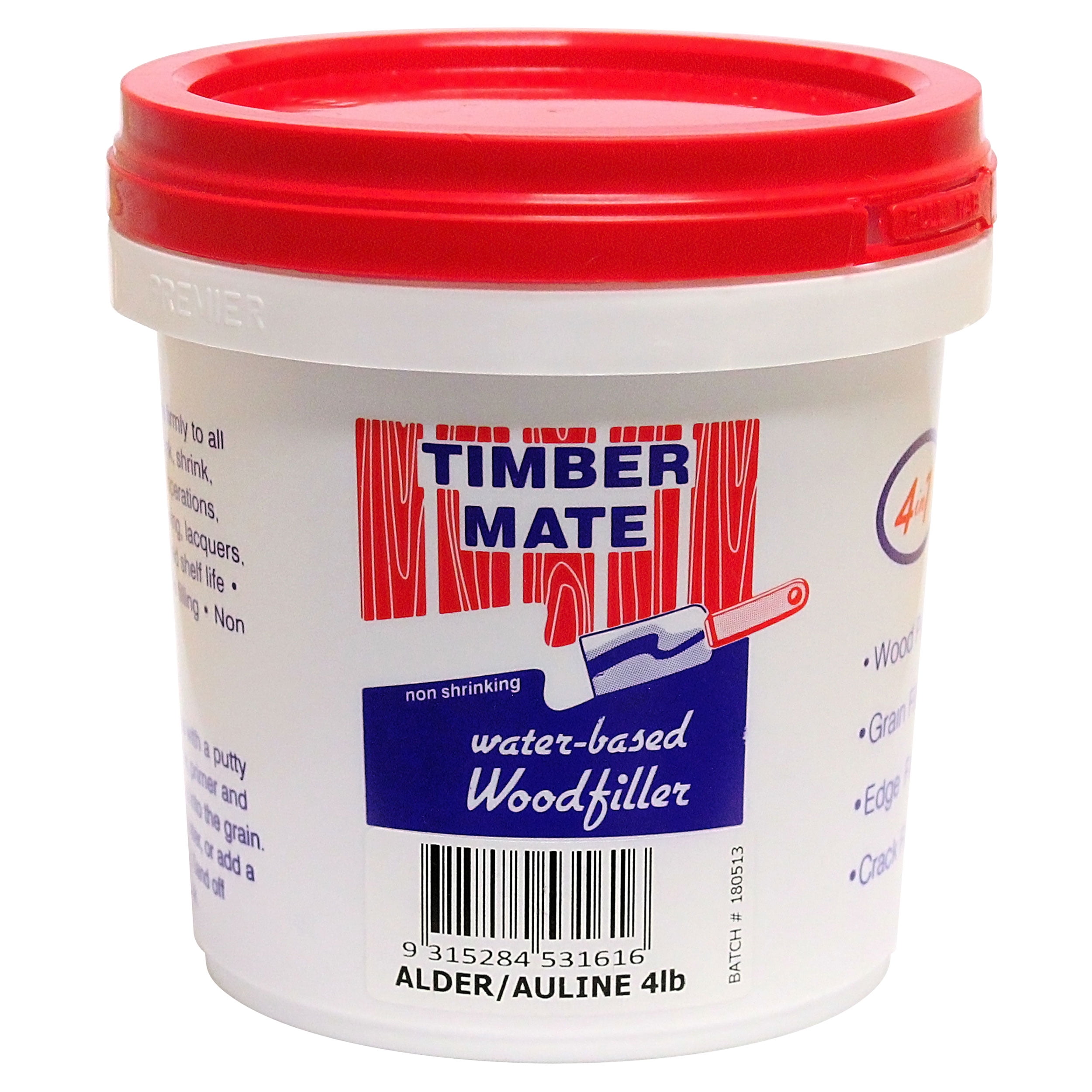 Timbermate Wood Filler Water Based, 4 Pounds, Alder - Walmart.com