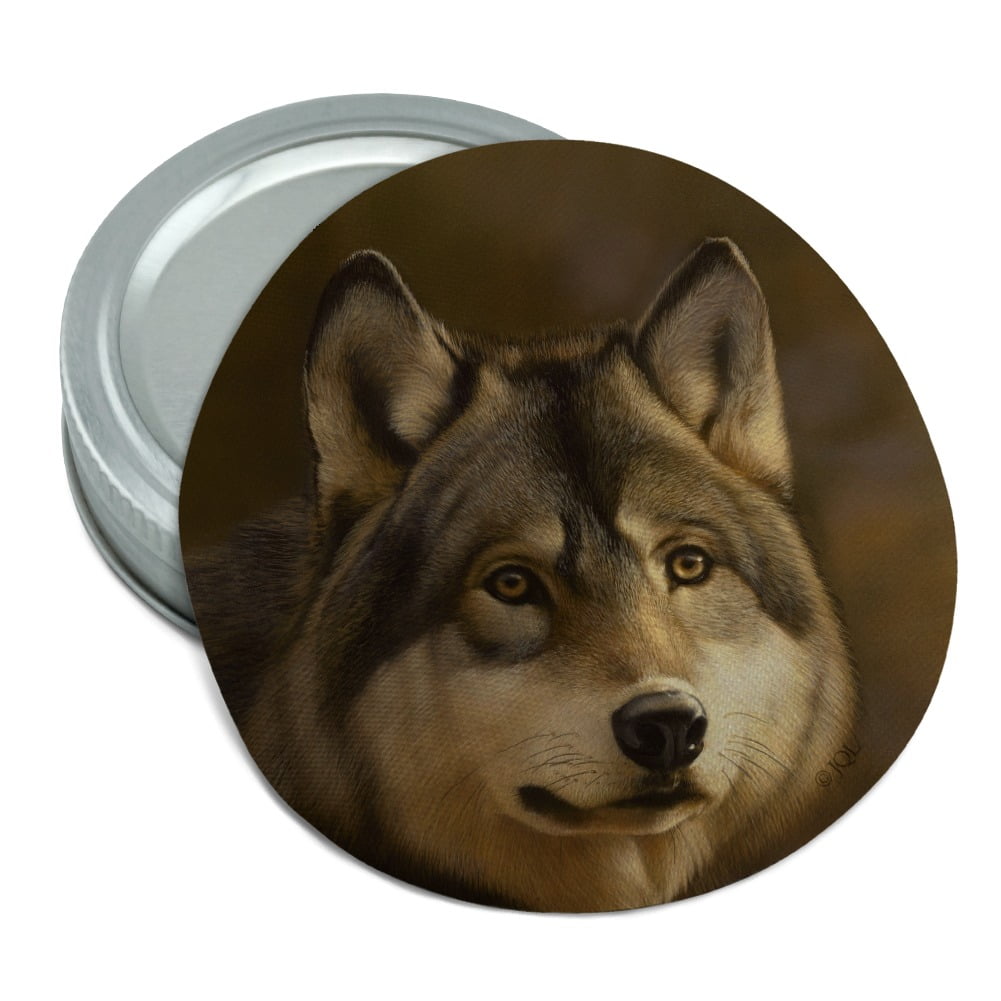 Timberwolf Timber Wolf Wolves Round Rubber Non-Slip Jar Gripper Lid ...