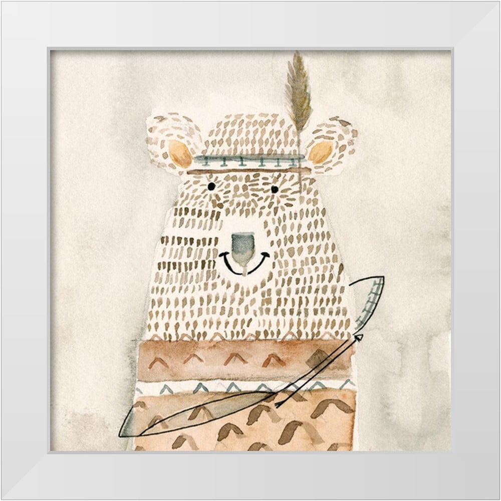 Timbrook, Natalie 26x26 White Modern Wood Framed Museum Art Print ...