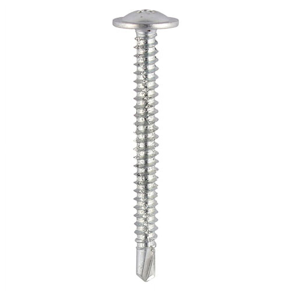 Timco - Baypole Screws - Wafer Flange - PH - Self-Drilling Point - Zinc (Size 4.8 x 60 - 200 ...