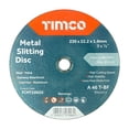 Timco - Bonded Abrasive Disc - For Cutting (Size 230 x 22.2 x 1.9 - 25 ...