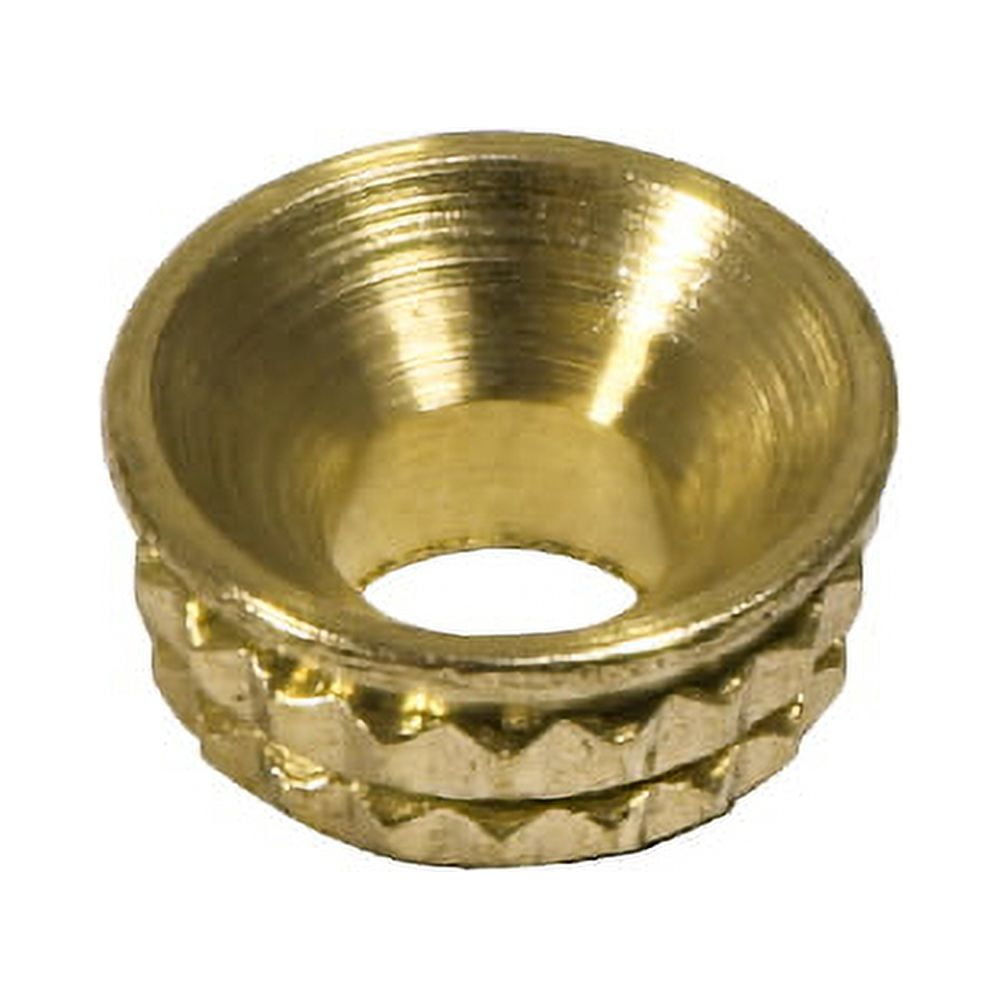 Timco - Knurled Inset Screw Cups - Solid Brass (Size To fit 3.5 Screw ...