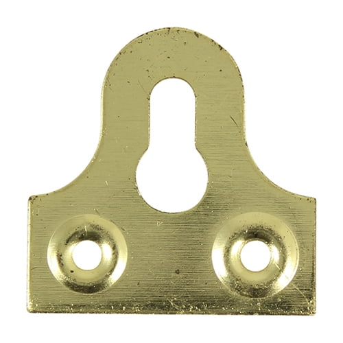 Timco - Mirror Plates - Slotted - Electro Brass (Size 38mm - 4 Pieces ...