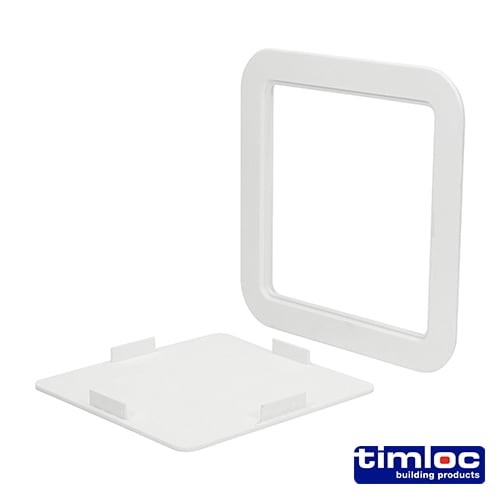 Timco - Timloc Access Panel - Plastic - Clip Fit - White - AP200 (Size ...