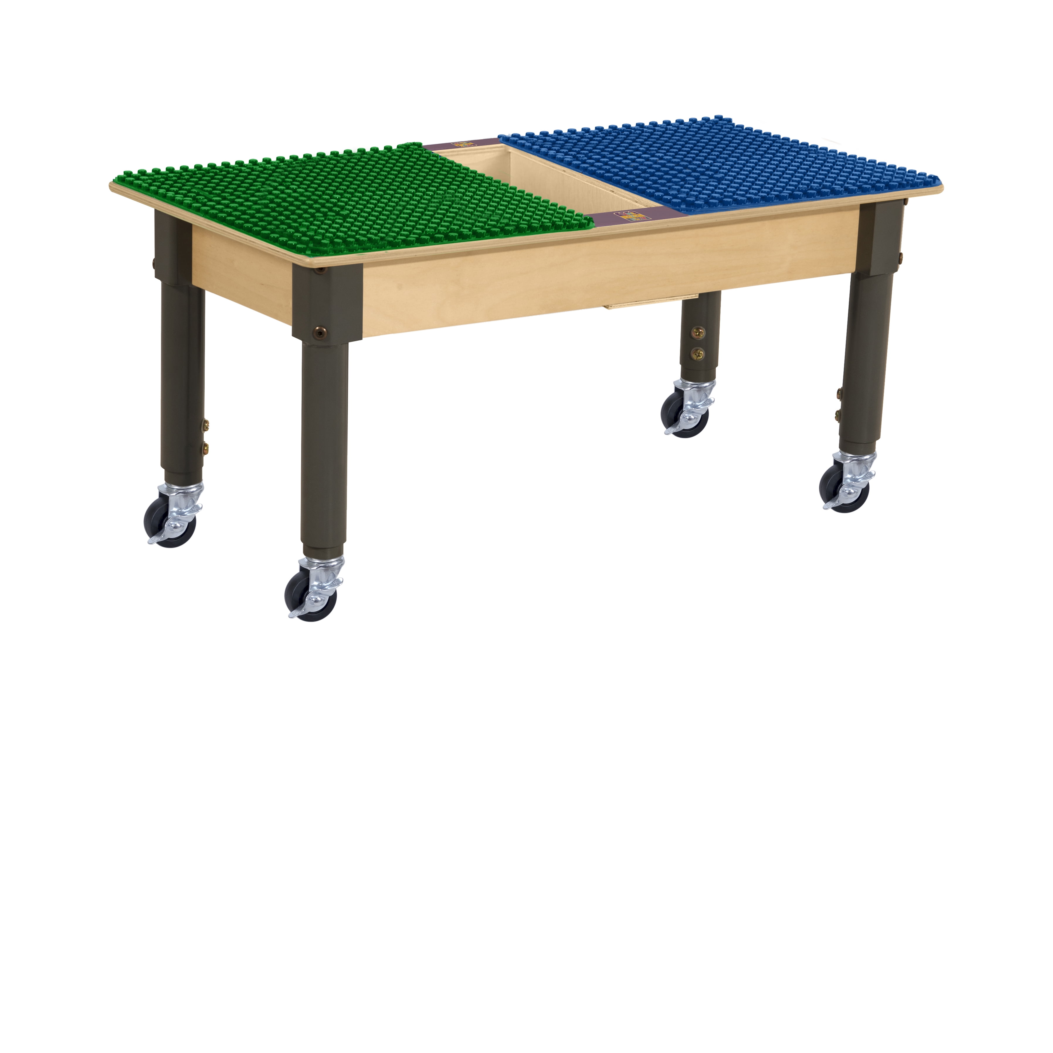 Time-2-Play 30.75"x15.5" Rectangular Activity Table, Blue & Green Duplo ...