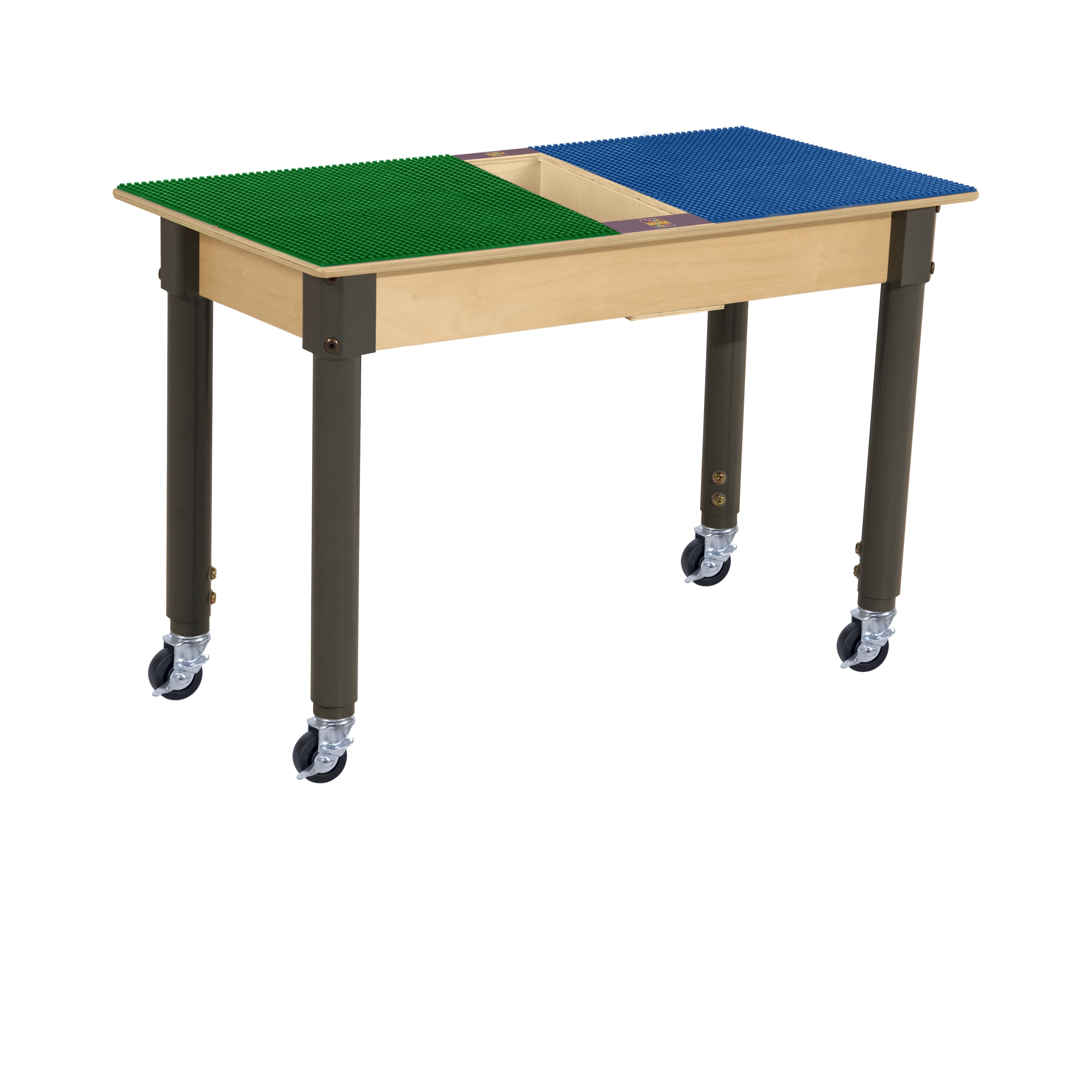 Time-2-Play 30.75"x15.5" Rectangular Activity Table, Blue & Green Duplo ...