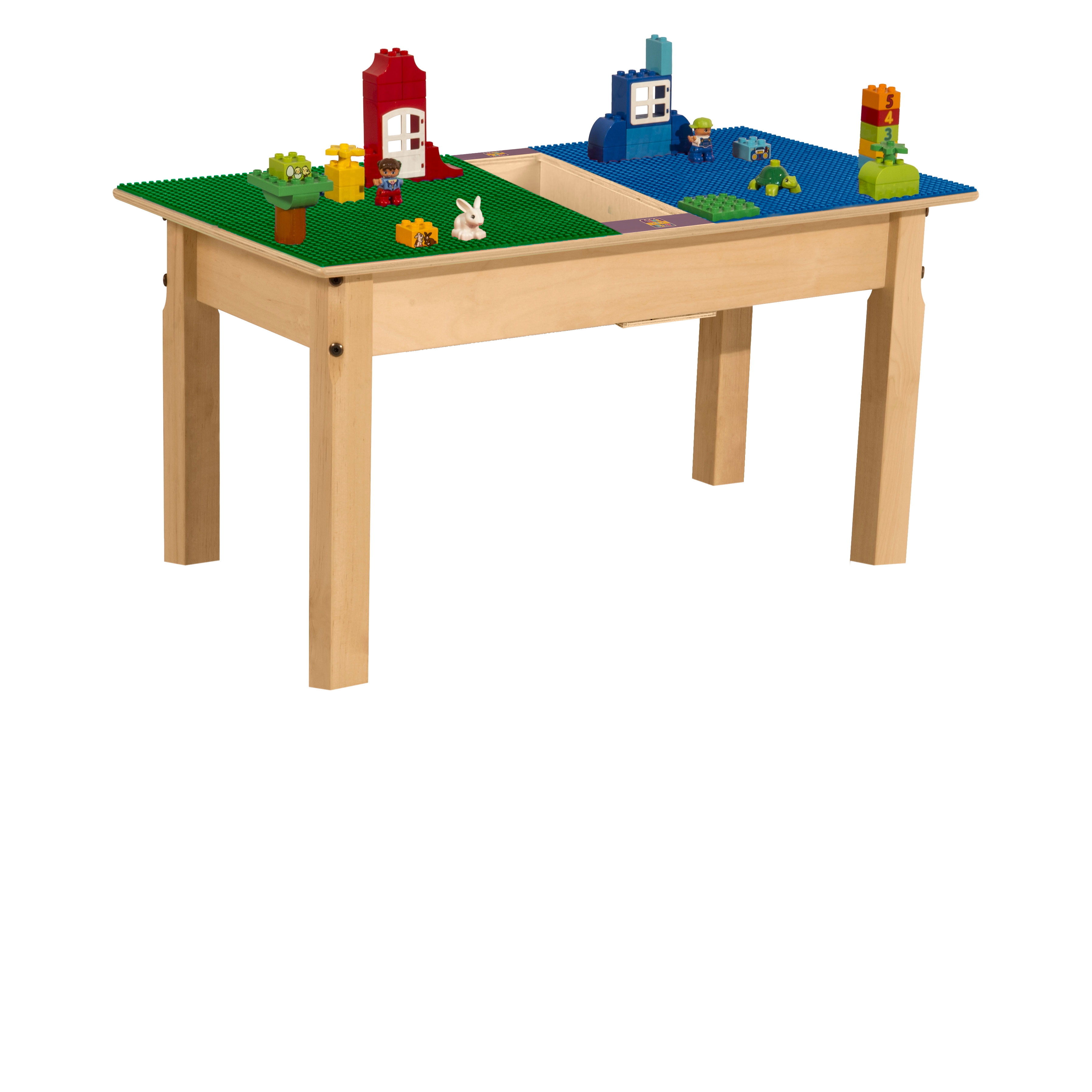 Time-2-Play Kids Activity Table, Plywood Rectangular Duplo Compatible ...