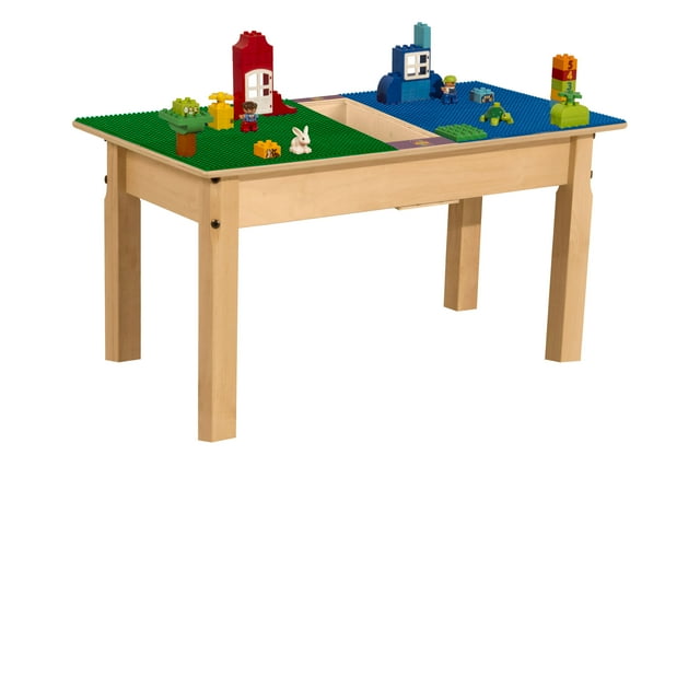 Time-2-Play Kids Activity Table, Plywood Rectangular Duplo Compatible ...