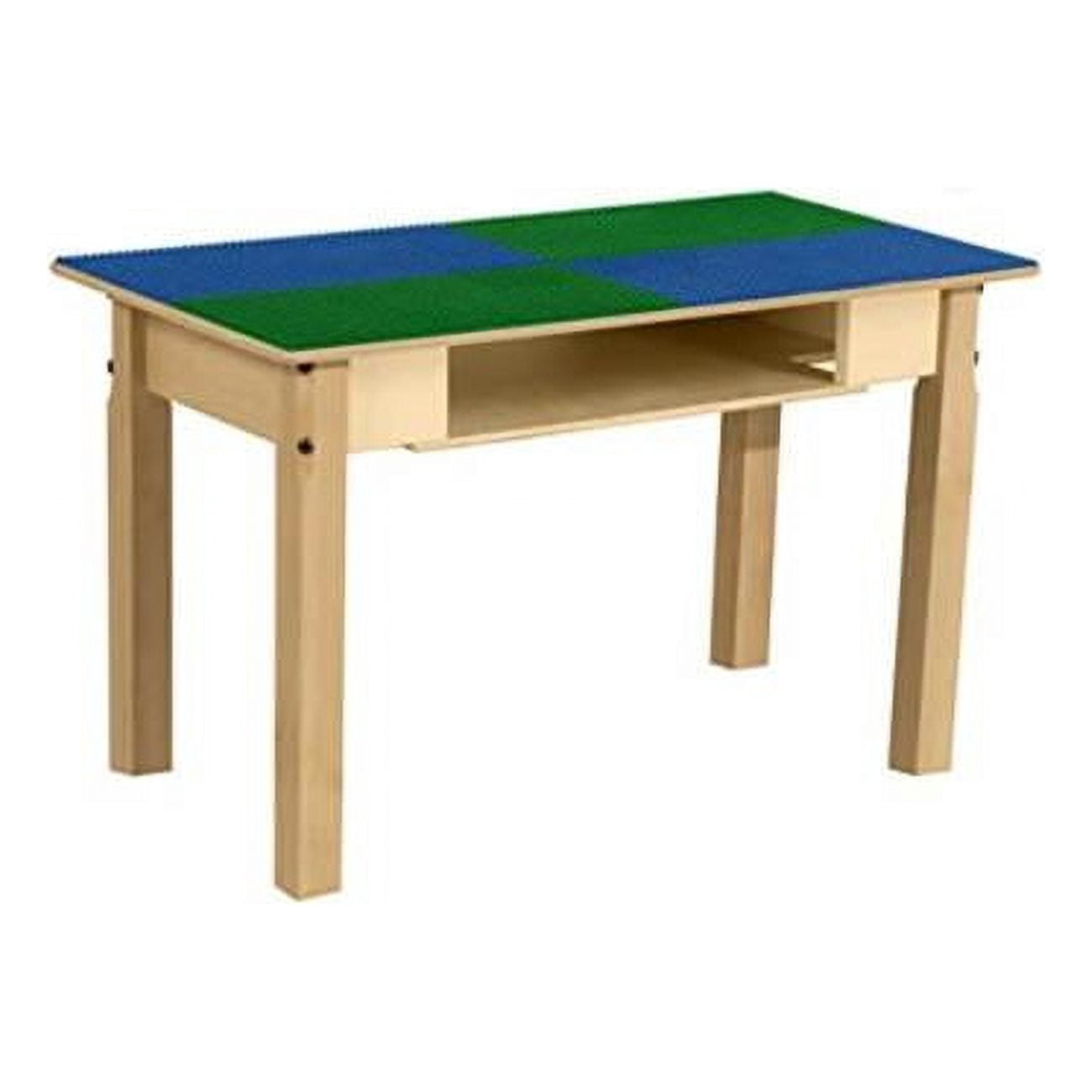 Time-2-Play Rectangle Play Table with Shelf & 18 in. Legs & Duplo ...
