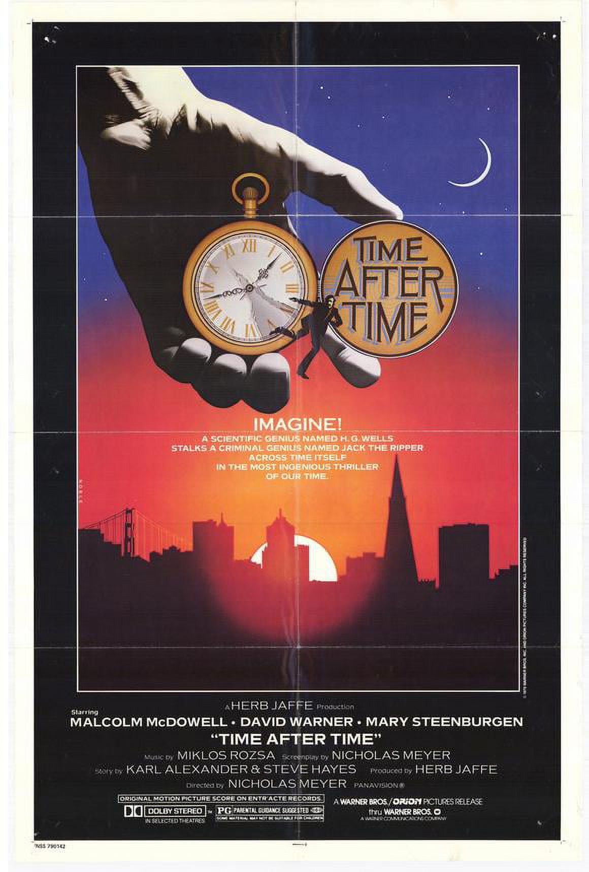 Time After Time - movie POSTER (Style A) (11" x 17") (1979) - Walmart.com