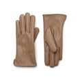 Time & Tru Women's Faux Leather Winter Gloves L/XL Tan Warm Fashion Style - Walmart.com