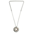 Time And Tru Goldtone Circle Pendant Necklace with Adjustable Chain ...