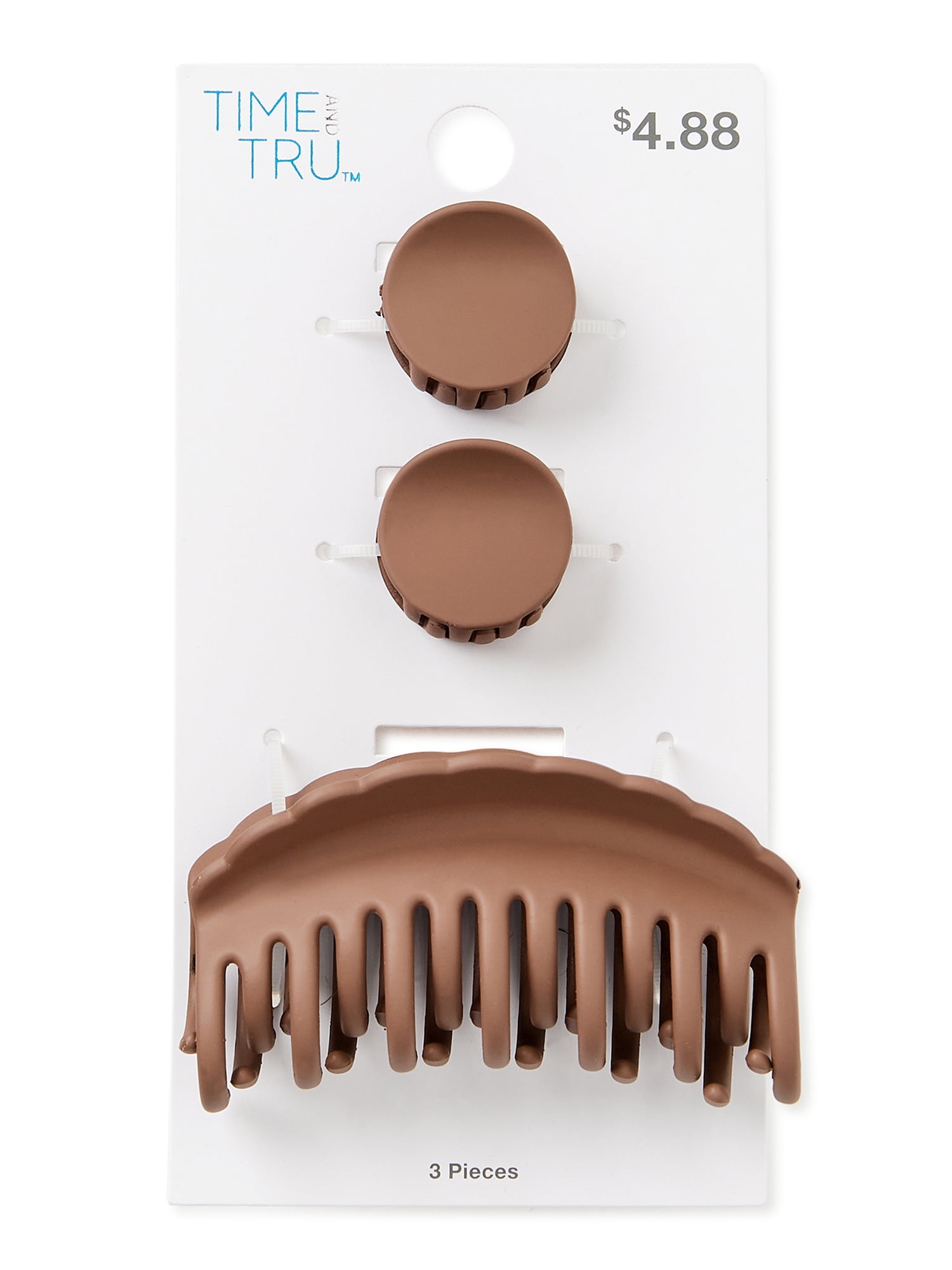 Time And Tru Claw Clips, 3-Pack - Walmart.com