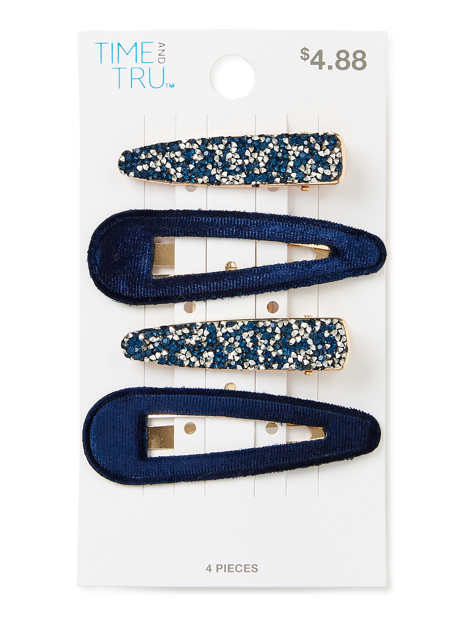 Time And Tru Hair Clips, 4-Pack - Walmart.com